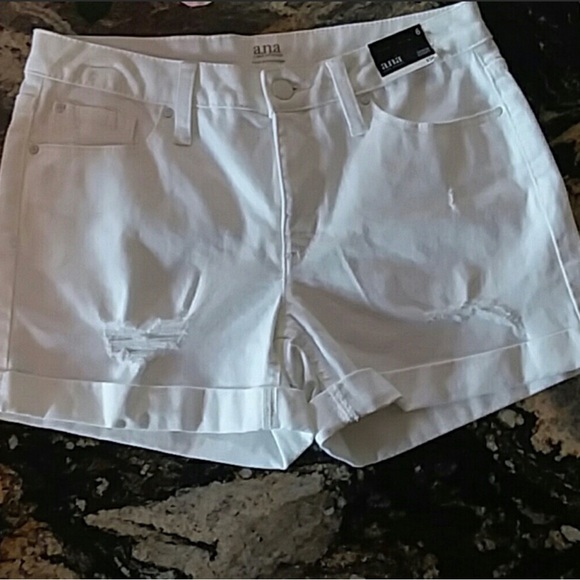 Shorts | Nwt Ana S White Distressed Shorts | Poshmark
